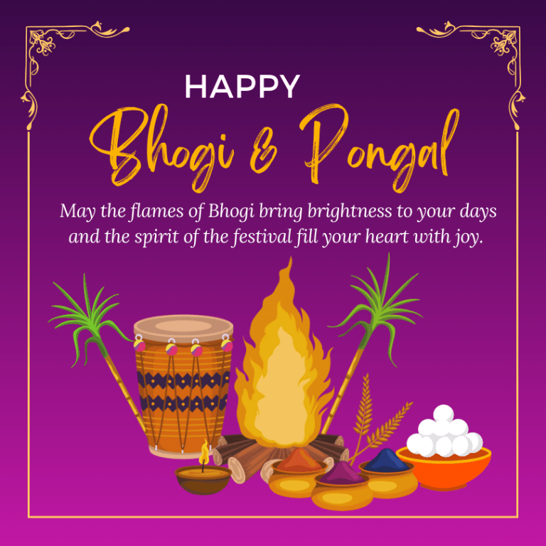 369+ Happy Bhogi Greetings 2025 - Bhogi Bonfires and Festive Cheer ...